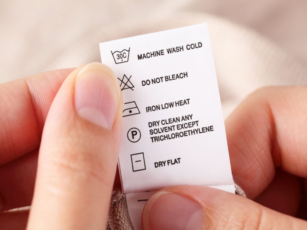 Nylon Taffeta Custom Care Labels