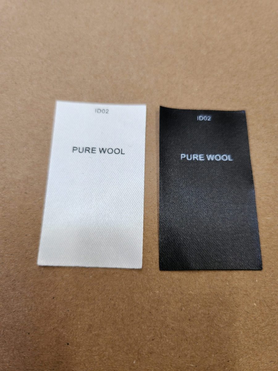 Pre-made Satin Printed Care Labels